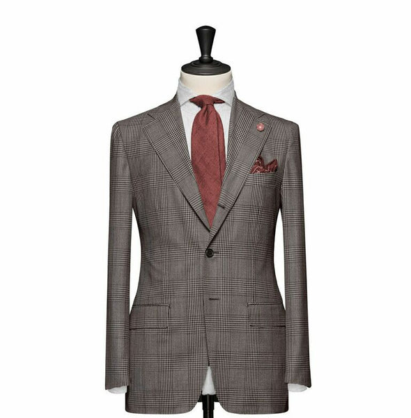 "The Charleston" Light Brown Windowpane Suit – Genesys Apparel